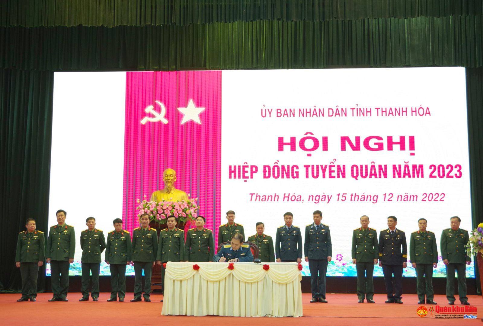 Bộ Chỉ huy Quân sự tỉnh Thanh Hóa hiệp đồng giao, nhận quân năm 2023